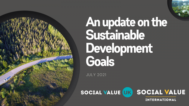An update on the Sustainable Development Goals - Social Value UK