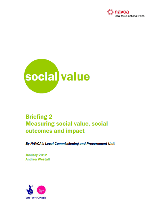 Social Value Briefing 2: Measuring social value, social outcomes and ...