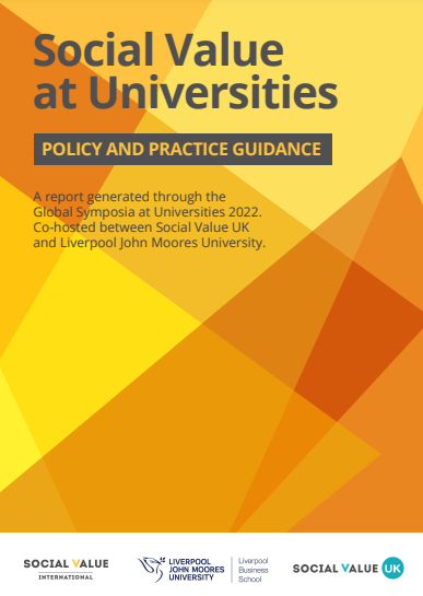 Social Value at Universities: Policy and Practice Guidance - Social Value UK