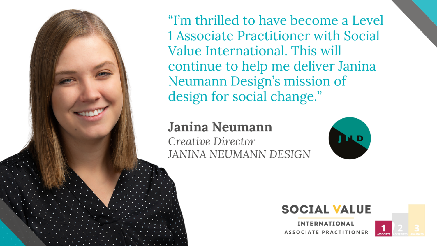 Janina Neumann Achieves Level 1 Associate Practitioner Status - Social ...